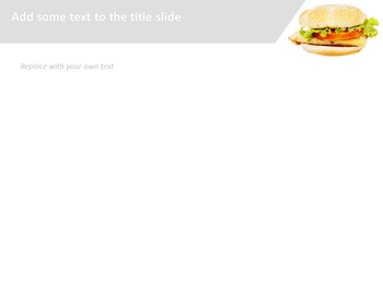 Google Slides Template Free - Hamburger with High Calories