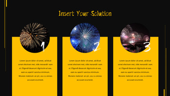 Fireworks Festival Theme PPT Templates