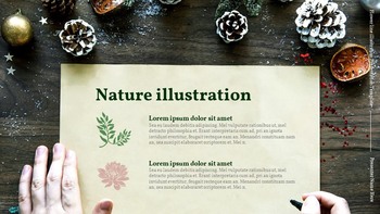 Flower line illustration Easy Slides Design