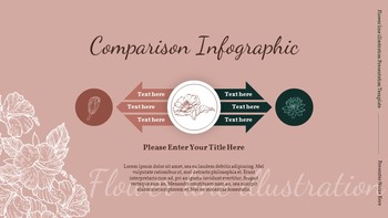Flower line illustration Easy Slides Design