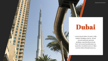 Dubai Evolution PPT Background Images