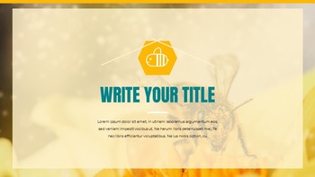 Honeybee Creative Google Slides|Nature