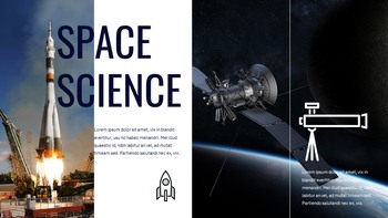 Space Science Simple Google Templates