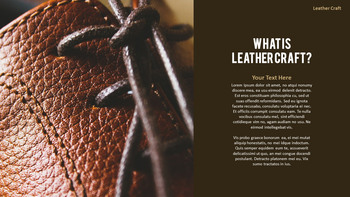 What Is The Best Leather Crafting Outline PPT Presentation