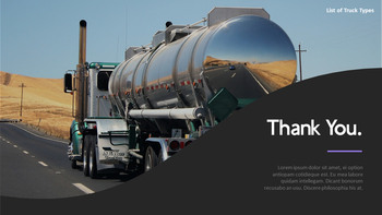 List of Trucks PPT Backgrounds
