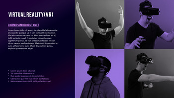 Virtual Reality (VR) Simple PowerPoint Template Design