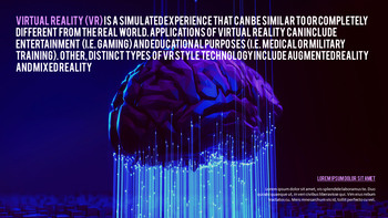 Virtual Reality (VR) Simple PowerPoint Template Design