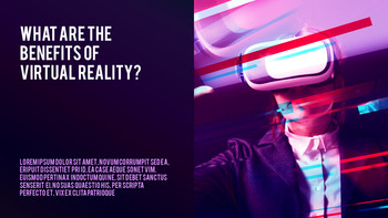 Virtual Reality (VR) Simple PowerPoint Template Design