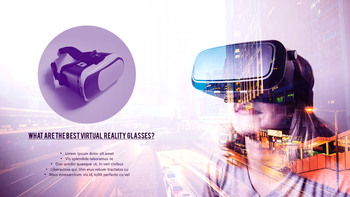 Virtual Reality (VR) Simple PowerPoint Template Design