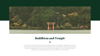 Buddhism and Temple PPT Templates Design
