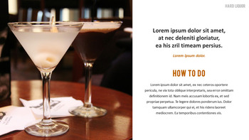 Drink hard liquor Simple PPT Templates