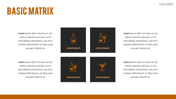 Drink hard liquor Simple PPT Templates
