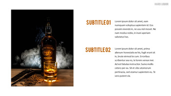 Drink hard liquor Simple PPT Templates