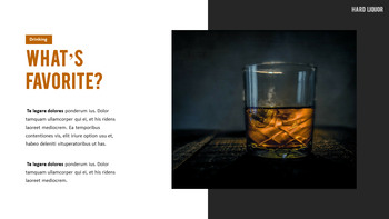 Drink hard liquor Simple PPT Templates