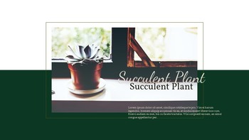 Succulent Plant PowerPoint to Google Slides