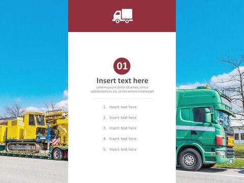 Articulated Trucks - Free Powerpoint Template