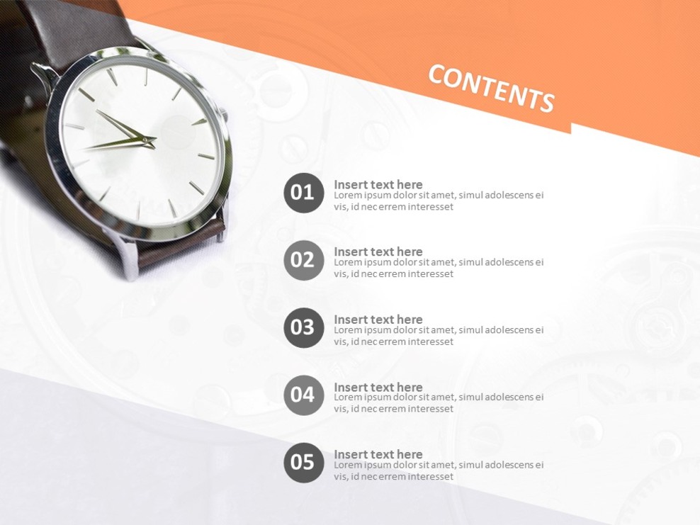 Free Powerpoint Sample - A Watch