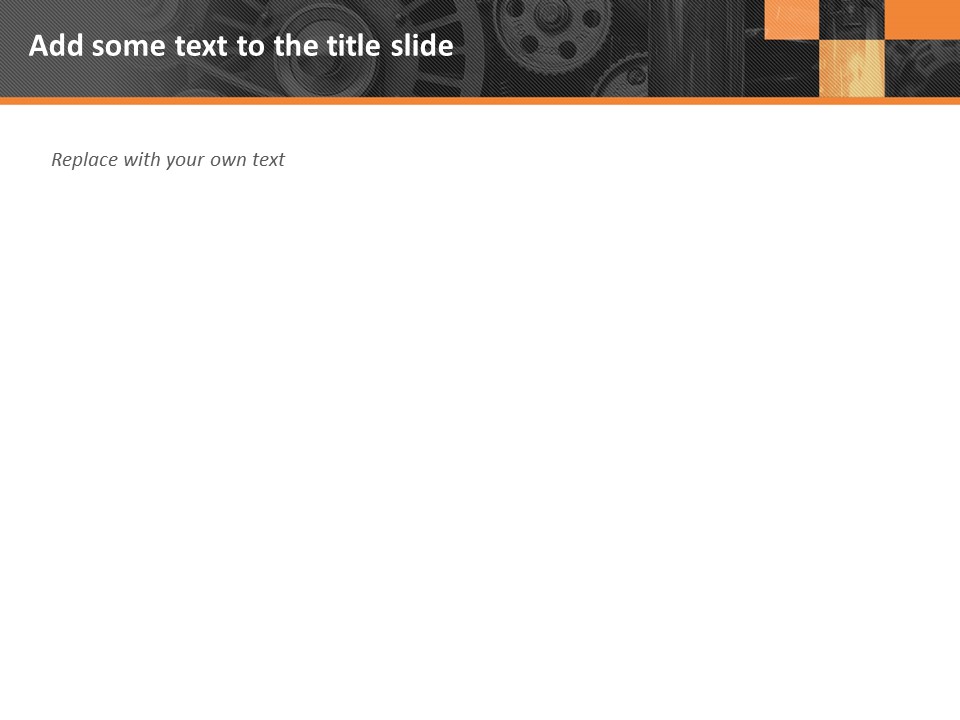 Free PPT Template - Machine Industry