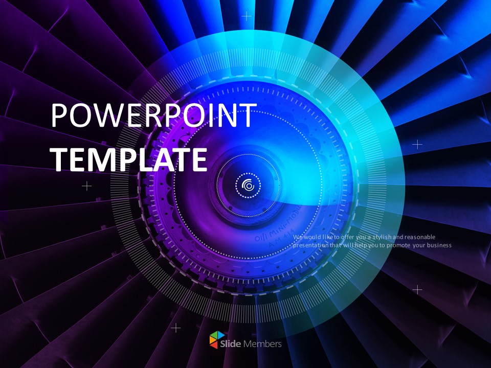 Kostenlose Präsentationsvorlagen - Maschine und Komponenten