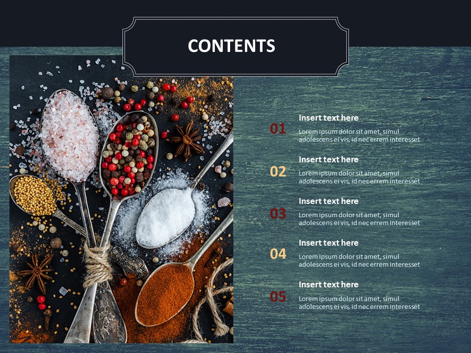 Free Presentation Templates - Spices