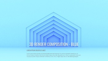 3D Render Composition Presentation Google Slides Templates