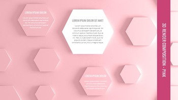 3D Render Composition Presentation Google Slides Templates