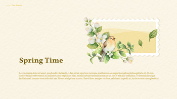 Four Seasons Watercolor Design Best Presentation Design