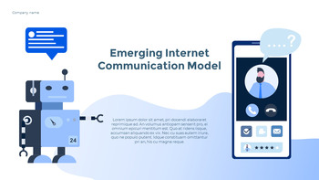 Social Network Communication Modern PPT Templates
