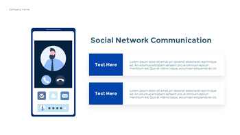 Social Network Communication Modern PPT Templates