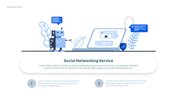 Social Network Communication Modern PPT Templates
