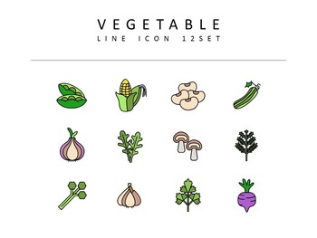 Vegetable Icons Set