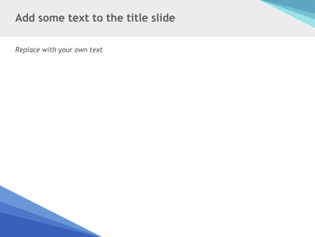 gradated blue triangles - Free Keynote Template Download|Slides