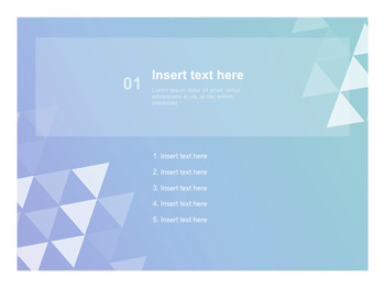 Small Triangles on Blue Gradated Background - Free Presentation Template