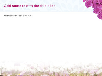 Free Keynote Template - Cosmos Petals