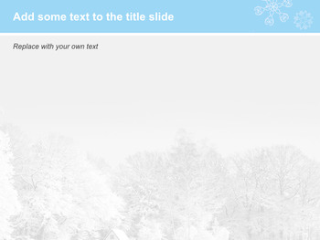 Free Presentation Templates - Winter Trees