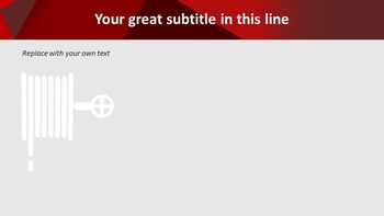 Free Template Design - A Fire Engine