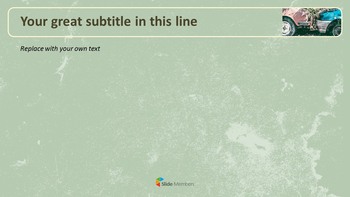 Old Car - PowerPoint Template Free Download