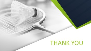 Badminton - PowerPoint Template Free Download