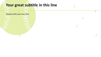 Baseball Stadium - Free PowerPoint Template Design