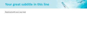 Best PPT Template Free Download - Bottle Floating in Ocean