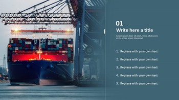 Container Box - PowerPoint Template Free Download