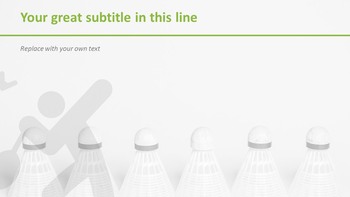 Free PowerPoint - Badminton