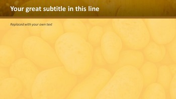 Free PowerPoint Template Design - Fresh Potato