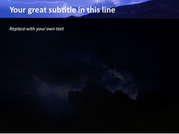 PowerPoint Template Free - Thunder and Lightning