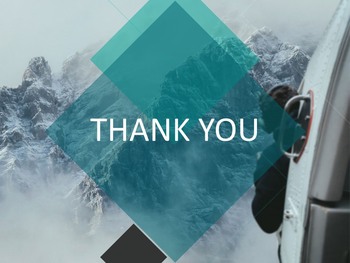 Snow Mountain Rescue Helicopter - PowerPoint Template Free