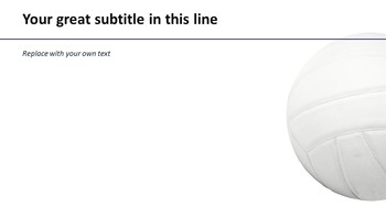 Woman Volleyball - PPT Design Free