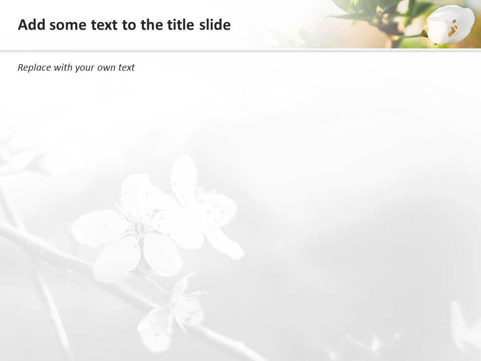 A Beginning of Spring - Free Powerpoint Sample