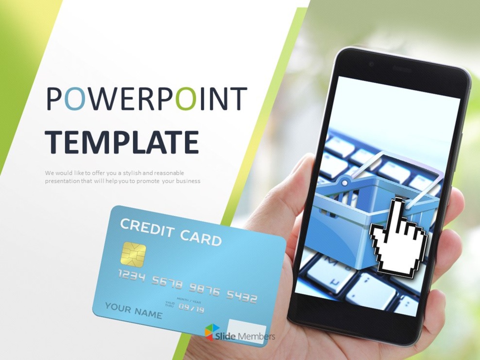 A Mobile Credit Card - Free PPT Template