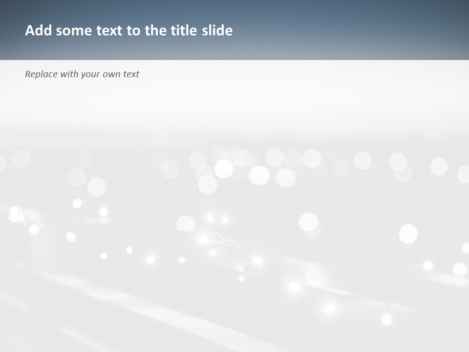 A Sparkling Light - Free Powerpoint Template