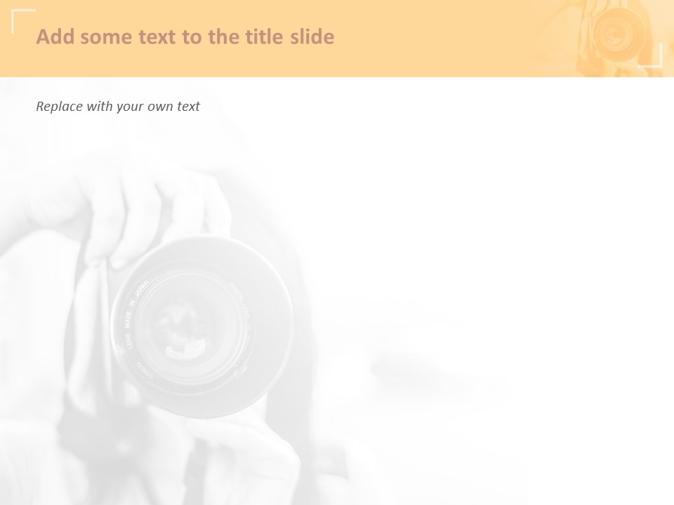 A Woman Who Takes a Picture - Free PPT Template